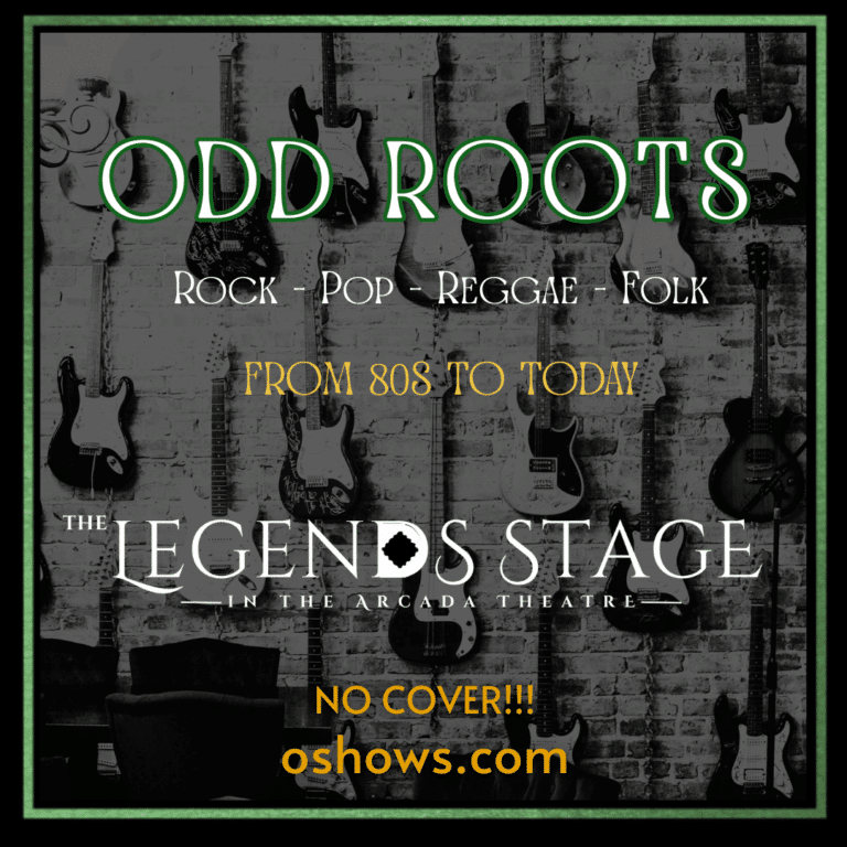 LEGENDS STAGE IN THE ARCADA THEATRE: ODD ROOTS – ROCK, POP, REGGAE ...